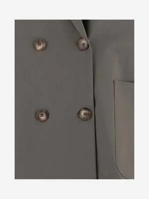 F.IT Stretch Cotton Double Breasted Jacket