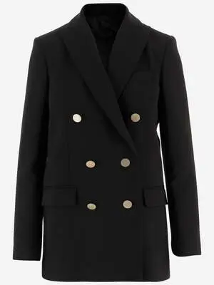 F.IT Double Breasted Stretch Nylon Jacket