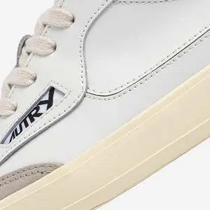 AUTRY Windscape Low Sneakers In Leather - Bianco