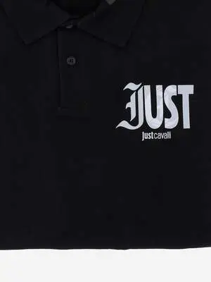 Just Cavalli Cotton Polo Shirt With Logo