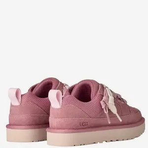 UGG Suede And Recycled Canvas Mesh Low Top Sneakers - Rosa
