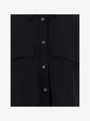 F.IT Acetate And Silk Shirt - Black