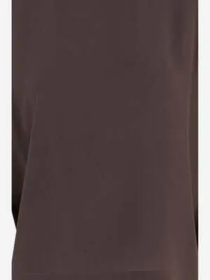 Q WINS Silk Knit Long Sleeve Top