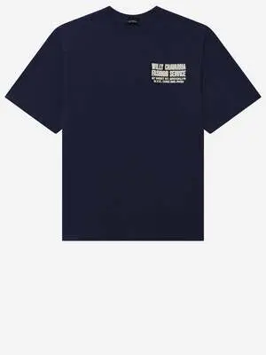 WILLY CHAVARRIA Printed Cotton T Shirt - Blue