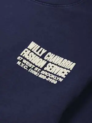 WILLY CHAVARRIA Printed Cotton T Shirt - Blue