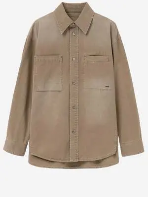 WOOYOUNGMI Cotton Shirt With Logo - Beige