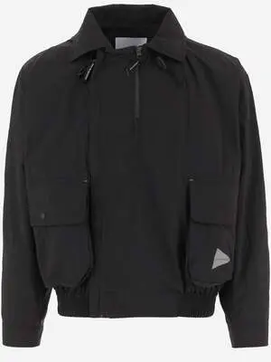 AND WANDER Nylon Jacket With Adjustable Collar
