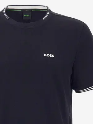 Hugo Boss Stretch Cotton T Shirt With Logo
