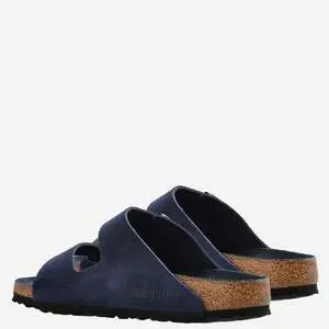 BIRKENSTOCK Arizona Suede Sandals - Navy