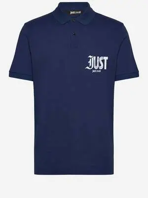 Just Cavalli Cotton Polo Shirt With Logo