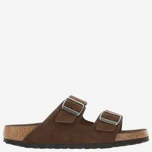 BIRKENSTOCK Arizona Suede Sandals - Brown