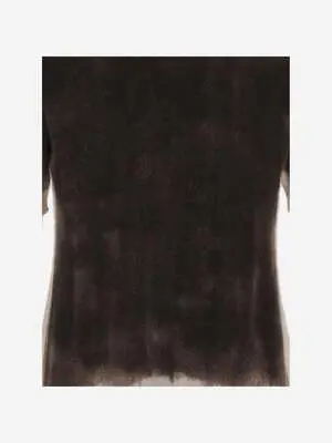 OLIVER LATTUGHI Short Sleeve Cashmere Sweater