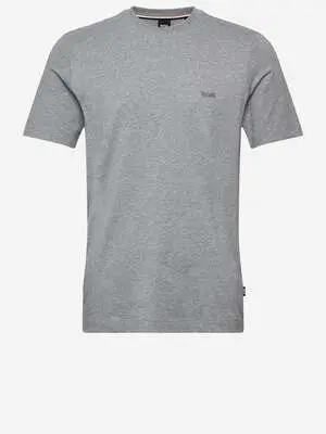 Hugo Boss Cotton T Shirt With Logo - Grigio