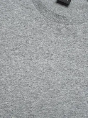 Hugo Boss Cotton T Shirt With Logo - Grigio