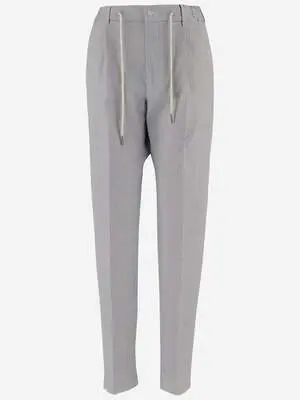 Tagliatore Stretch Cotton Blend Striped Pants