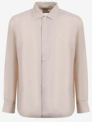 MC2 SAINT BARTH Linen Shirt - Beige