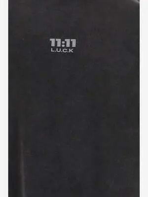 11:11 L.U.C.K. Cotton T Shirt With Logo Print