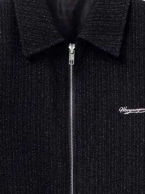 WOOYOUNGMI Stretch Wool Blend Zip-up Jacket