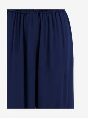 F.IT F.i.t Acetate And Silk Wide-leg Trousers