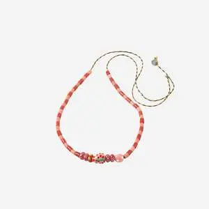 SORBET ISLAND Beaded Necklace With Charm Detail