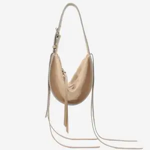 RADICA STUDIO Hammock Style Bag With Textured Leather Fringe