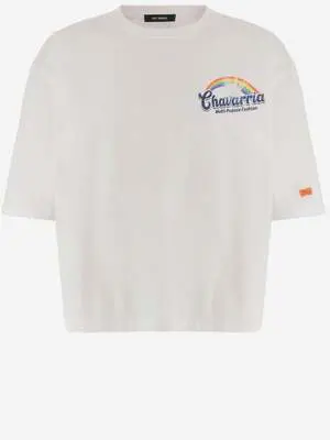 WILLY CHAVARRIA Cotton T Shirt With Rainbow Print
