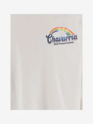 WILLY CHAVARRIA Cotton T Shirt With Rainbow Print