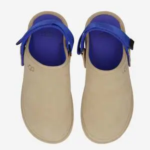 UGG Golden Coast Ii Suede Clogs With Adjustable Velcro Strap - Beige