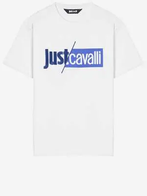 Just Cavalli Cotton T Shirt With Logo