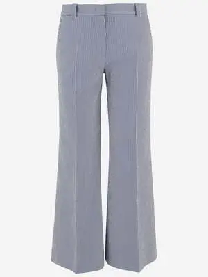 QL2 DONNA Striped Stretch Cotton Blend Pants