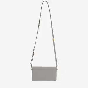 Pinko Leather Bag With Adjustable Strap - Grey