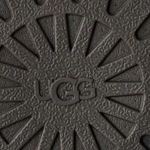 UGG Embossed Animal Print Leather Sandals