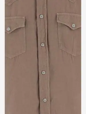 FINAMORE 1925 Linen Shirt - Beige