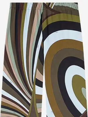 Emilio Pucci Stretch Viscose Pants With Iridescent Print - Multi