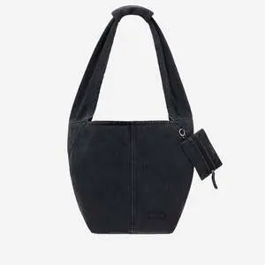 SOLID HOMME Cotton Denim Shoulder Bag