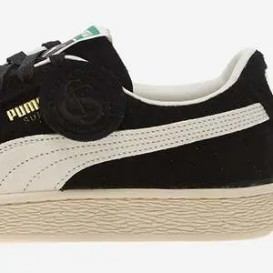 PUMA Suede Leather Detail Sneakers - Black