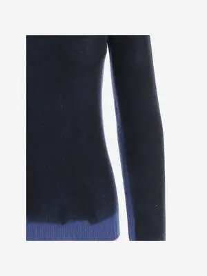 OLIVER LATTUGHI Cashmere Sweater With Gradient Effect - Blue