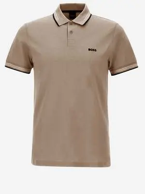 Hugo Boss Stretch Cotton Polo Shirt With Logo