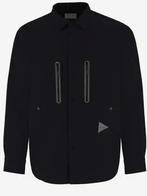 AND WANDER Nylon Shirt With Back Panel