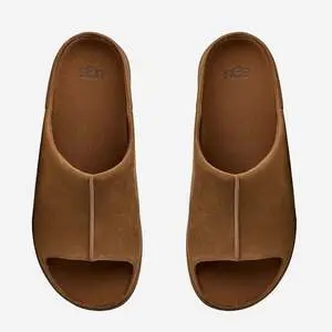 UGG Otzo Suede Slides With Logo Detail - Brown
