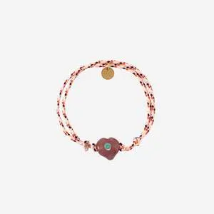 SORBET ISLAND Guardian Bracelet With Glass Bead - Red