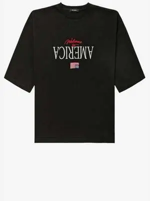 WILLY CHAVARRIA Cotton T Shirt With Front Embroidery