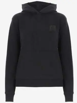 Just Cavalli Cotton Hooded Sweatshirt With Logo Detail