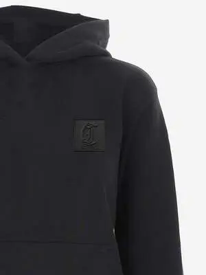 Just Cavalli Cotton Hooded Sweatshirt With Logo Detail
