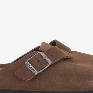 BIRKENSTOCK Boston Suede Clogs - Marrone