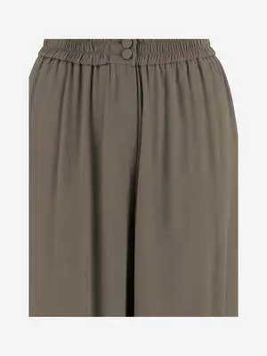 F.IT Acetate And Silk Wide Leg Trousers