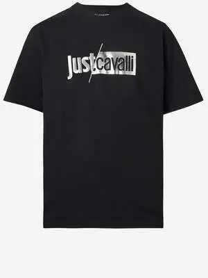 Just Cavalli Cotton T Shirt With Logo