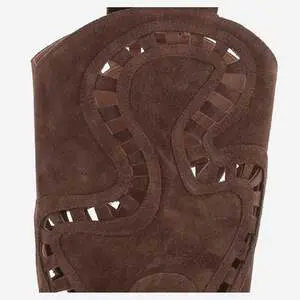Sartore Suede Cut-out Boots