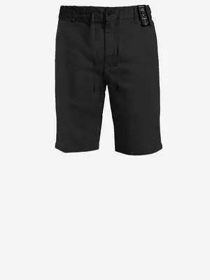 Hugo Boss Stretch Cotton Pants With Drawstring Waist - Black