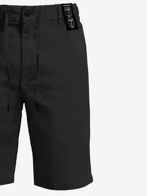 Hugo Boss Stretch Cotton Pants With Drawstring Waist - Black